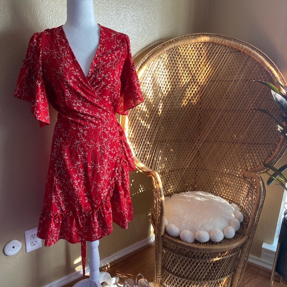 Max Studio | Dresses | Romantic Red Dress | Poshmark